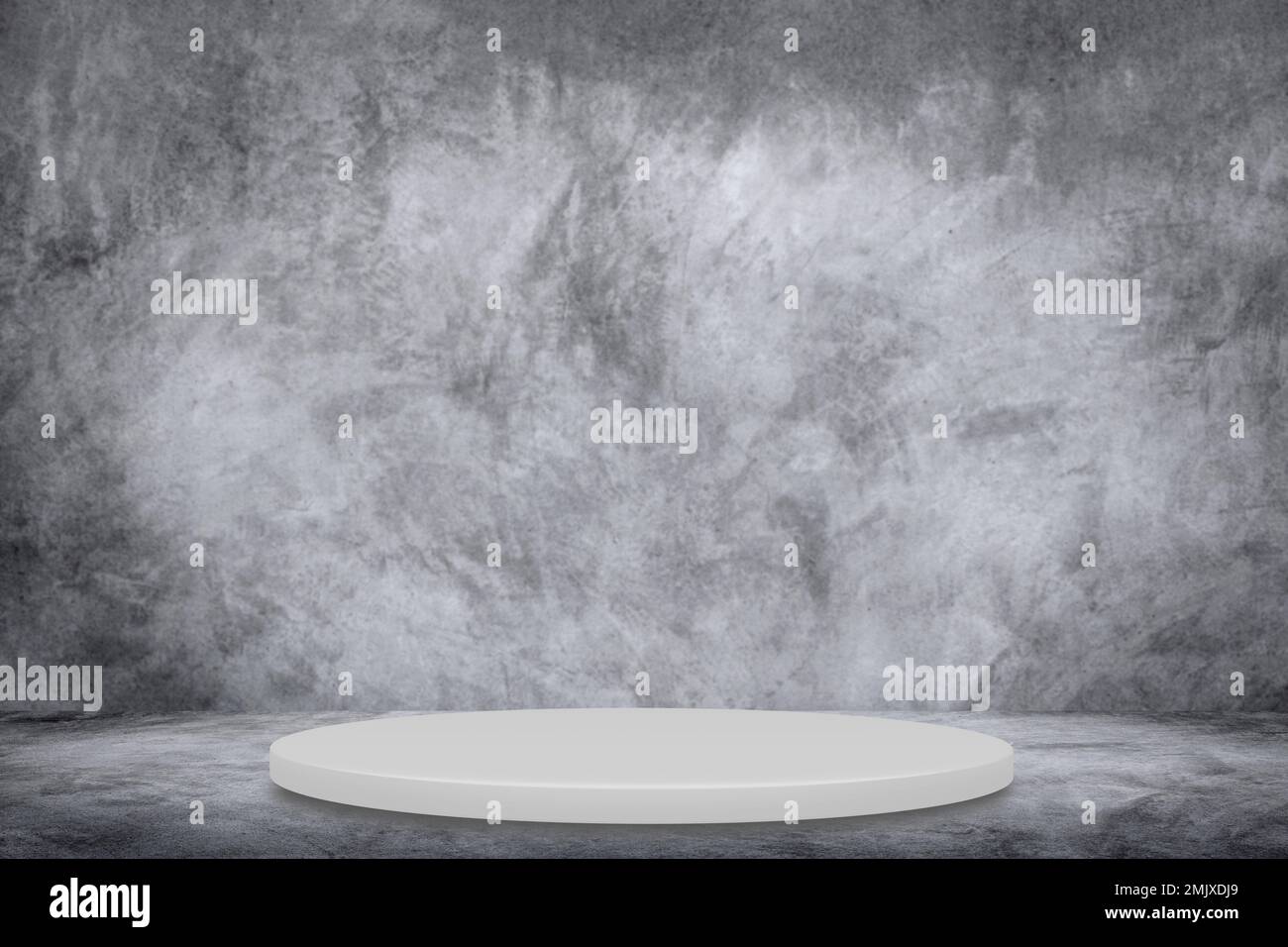 Product presentation, gray stage or podium to present product on studio ...