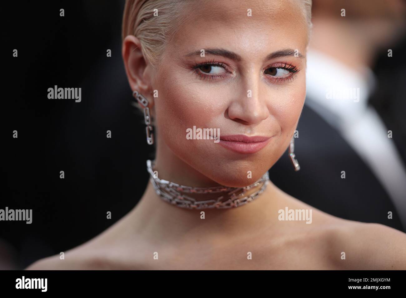 Singer Pixie Lott poses for photographers upon arrival at the premiere ...