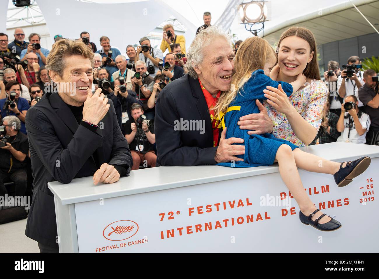 Actors Willem Dafoe, from left Anna Ferrara, Cristina Chiriac and ...
