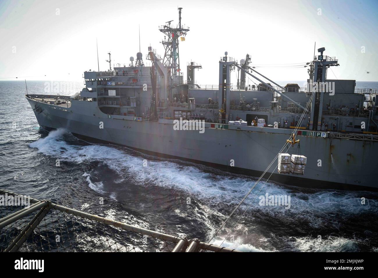 In this Sunday, May 19, 2019, photo released by the U.S. Navy, the fast ...