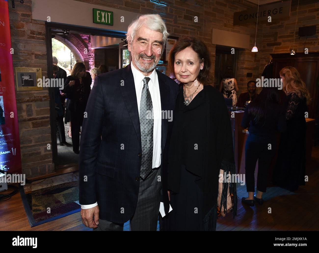 Sam Waterston and Lynn Louisa Woodruff attend the Backstage at the ...