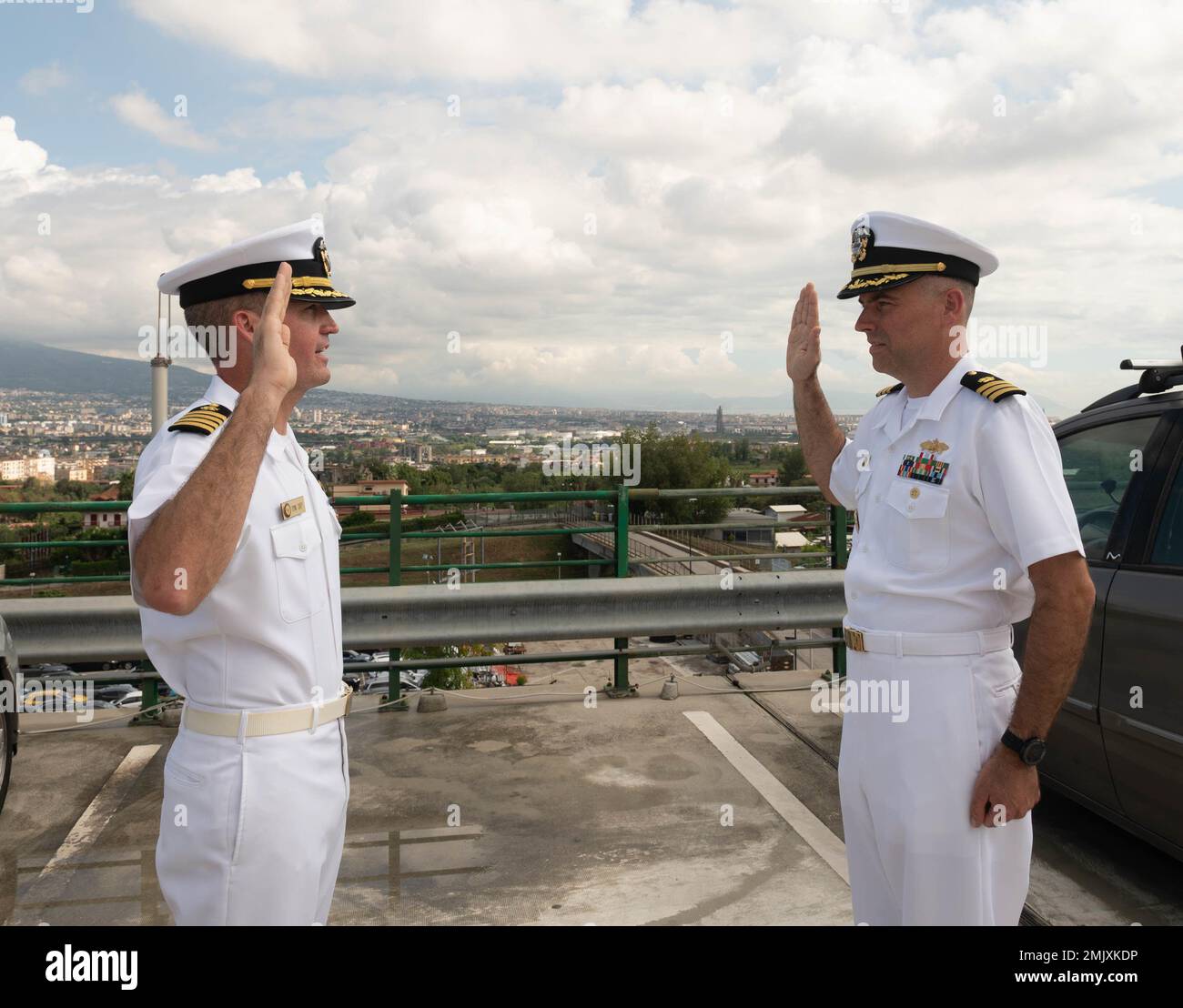 Capt. Ryan Carrey, operations officer, left, for Naval Facilities ...