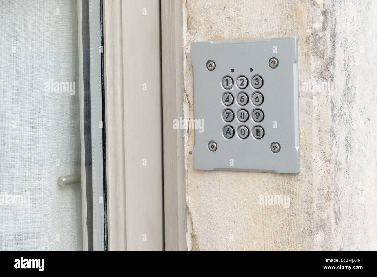 Password code Security keypad system protected in Public Building Stock ...