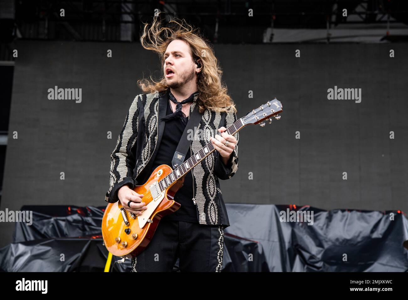 Adam Slack of The Struts performs at the Sonic Temple Art and Music ...