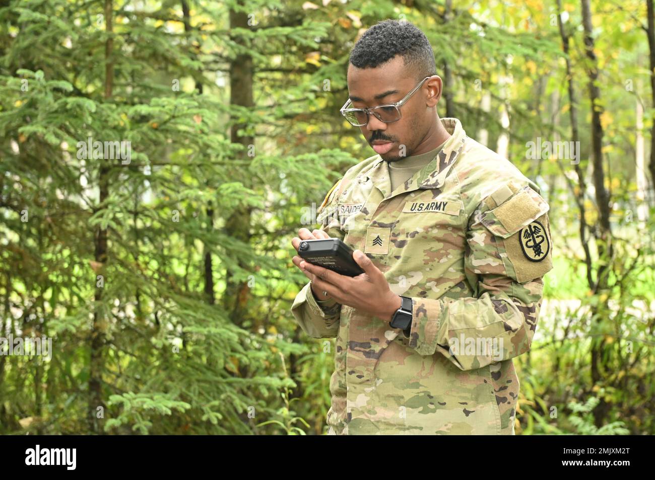 U.S. Army Sgt. Joshua Sanders, an animal care specialist for Fort ...
