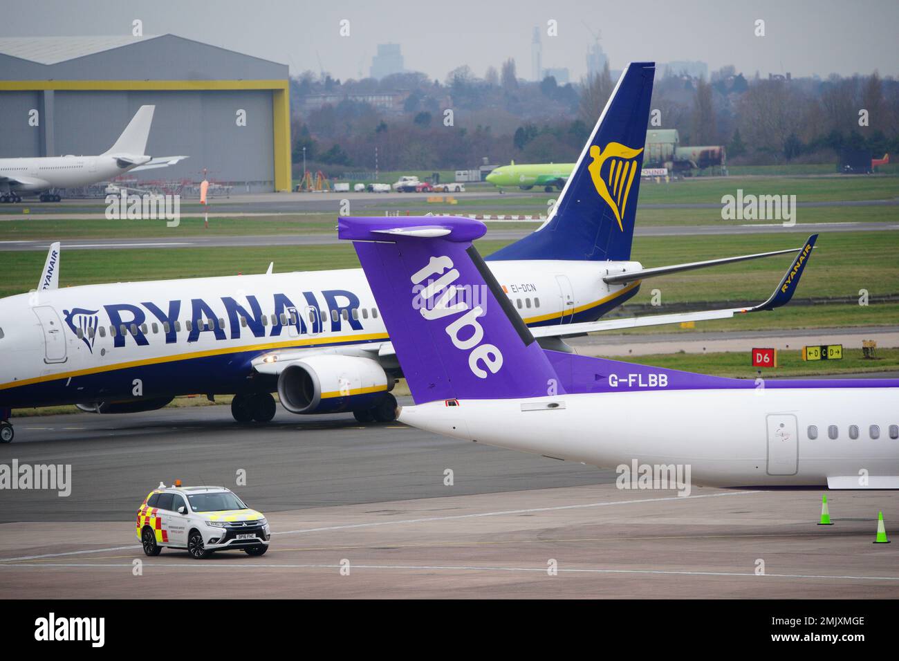 A Flybe plane at Birmingham Airport. The regional carrier has ceased ...