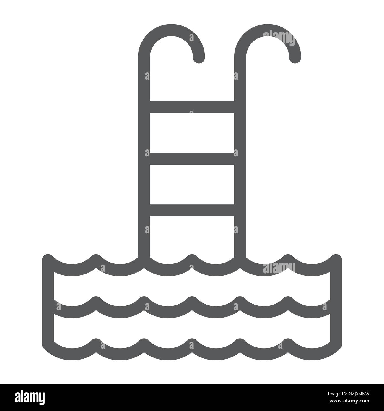 Isolated pool ladder Stock Vector Images - Alamy