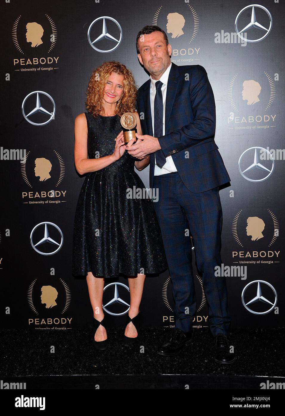 Andy Mills and Rukmini Callimachi attend the 78th annual Peabody Awards ...