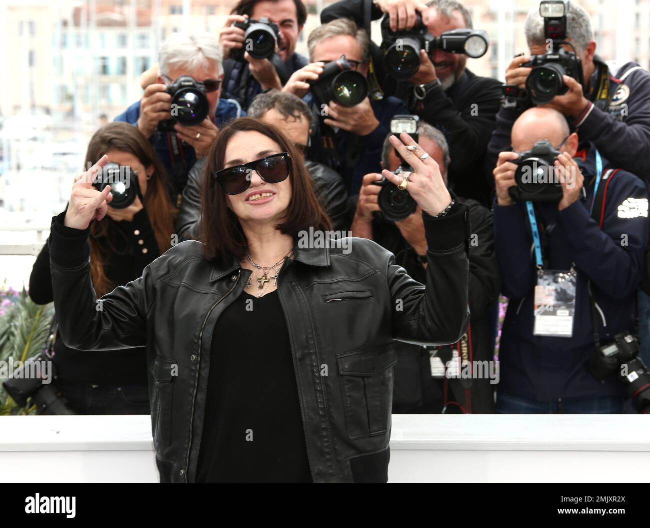 Actress Beatrice Dalle poses for photographers at the photo call for ...