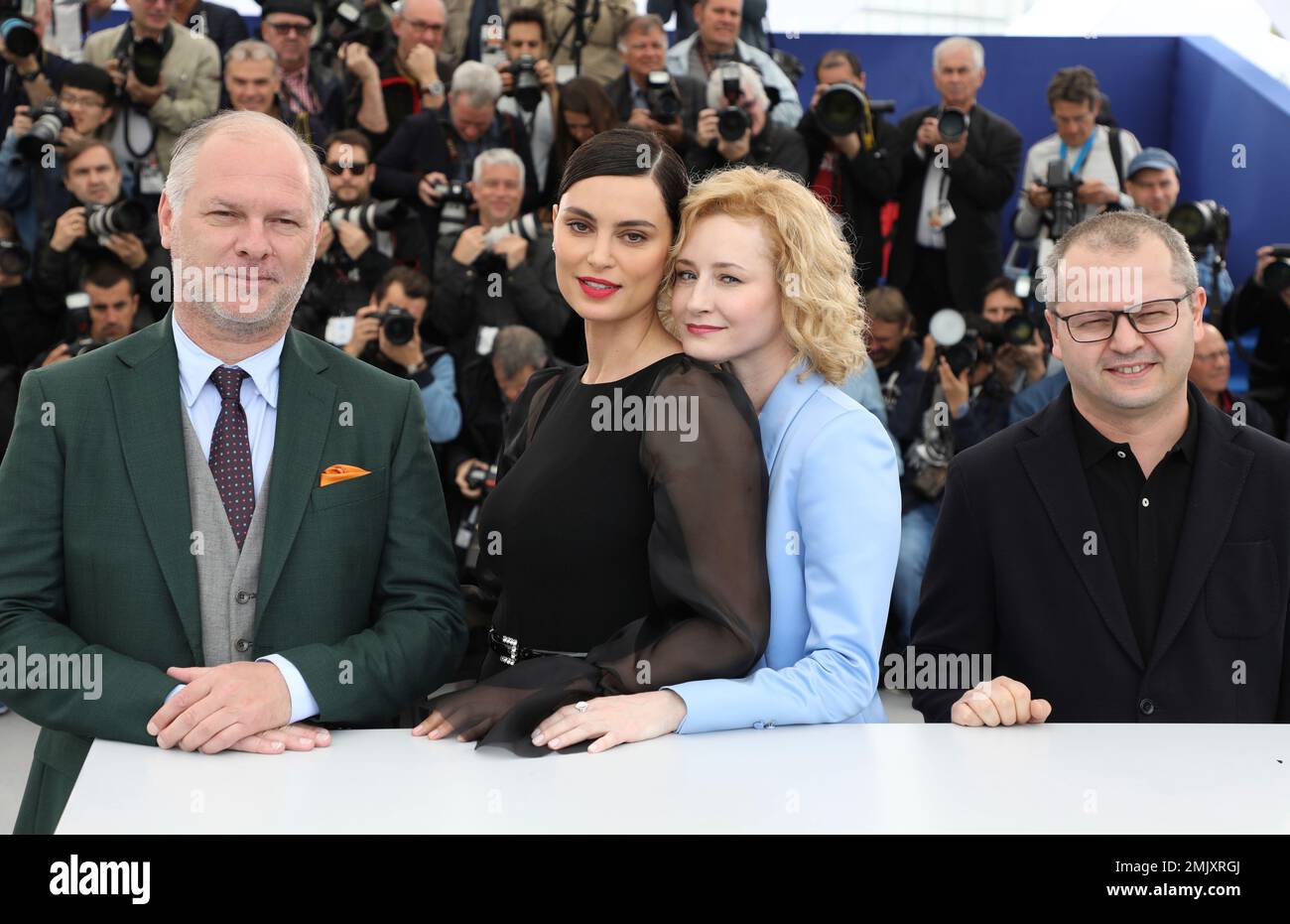 Actors Vlad Ivanov, from left, Catrinel Marlon, Rodica Lazar and ...