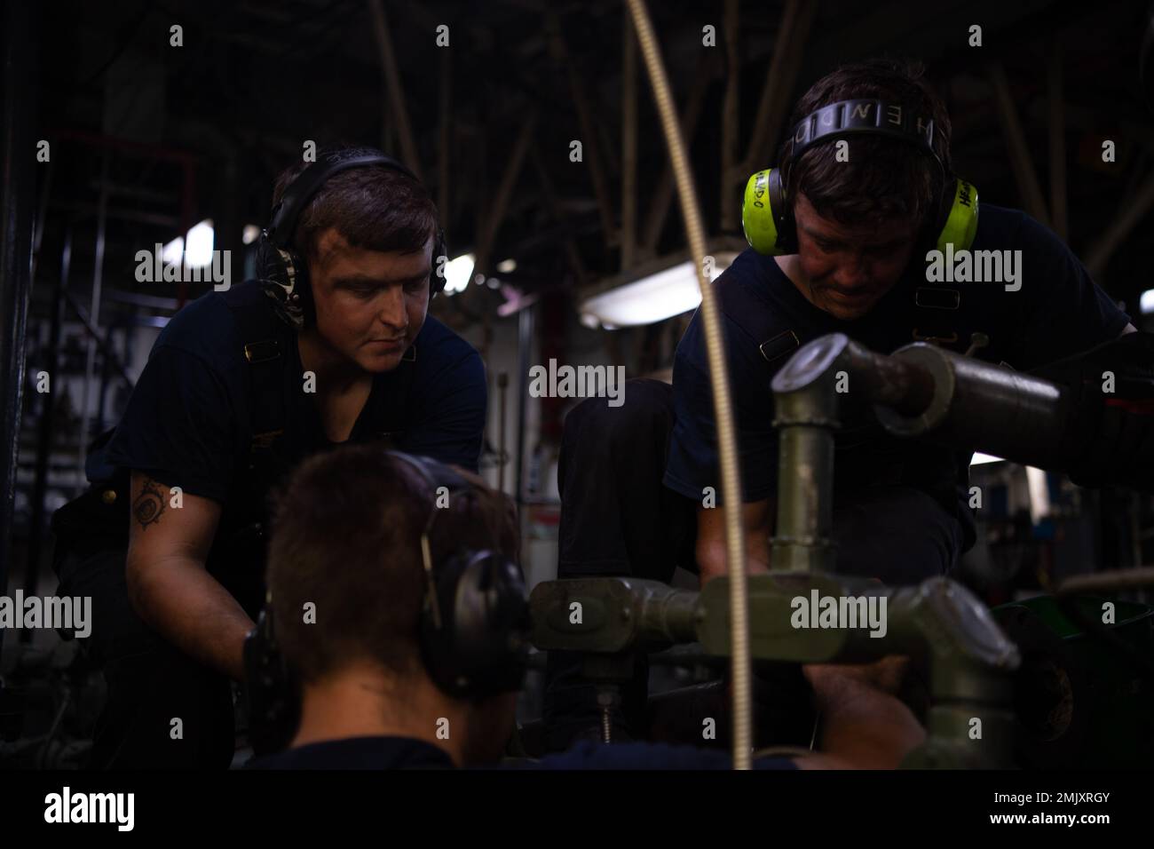 U.S. Coast Guard Petty Officer 3rd Classes Matthew Blanton and Logan ...