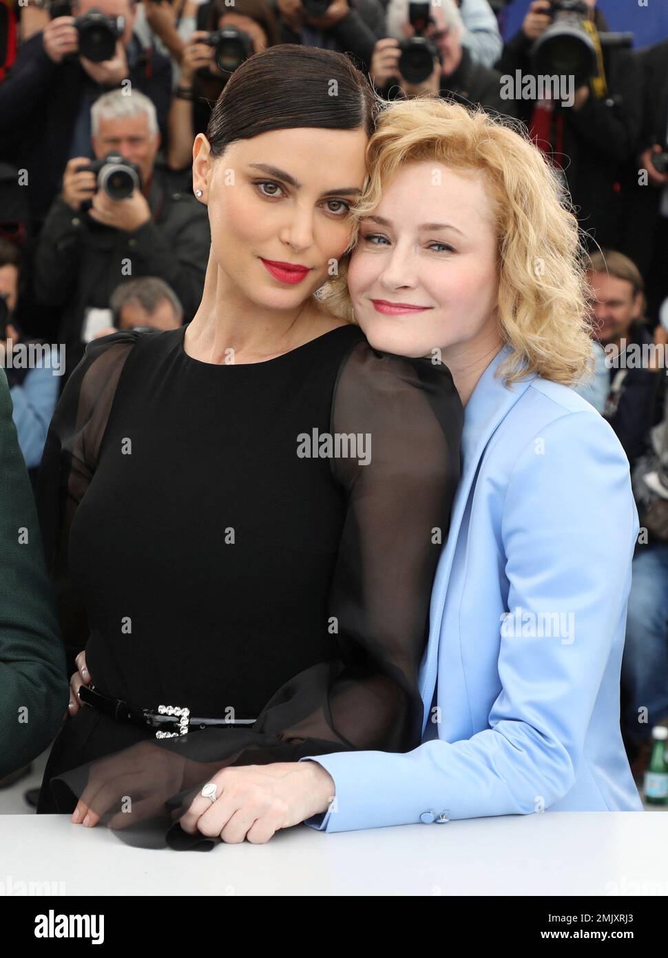 Actresses Catrinel Marlon, left, and Rodica Lazar pose for ...