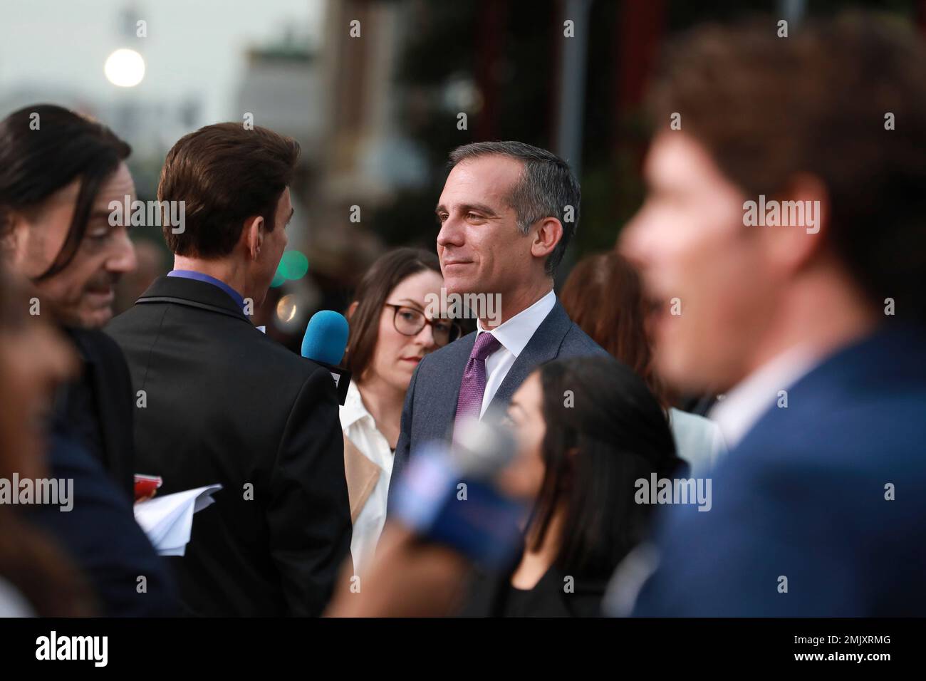 Los Angeles Mayor Eric Garcetti attends the 2019 MOCA benefit at the ...