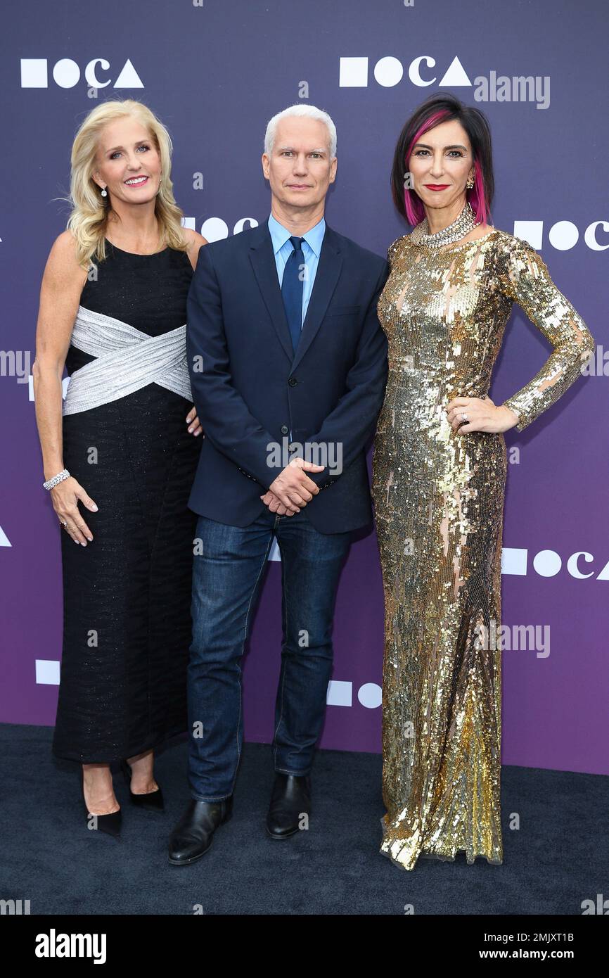 Carolyn Powers, from left, Director of MOCA, Klaus Biesenbach, and ...