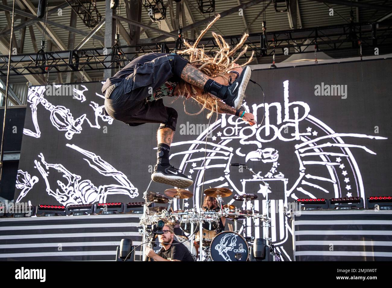 Randy Blythe of Lamb Of God performs at the Sonic Temple Art and Music ...