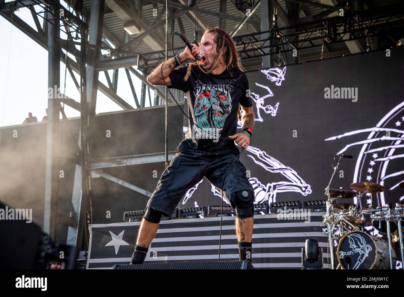 Randy Blythe of Lamb Of God performs at the Sonic Temple Art and Music ...