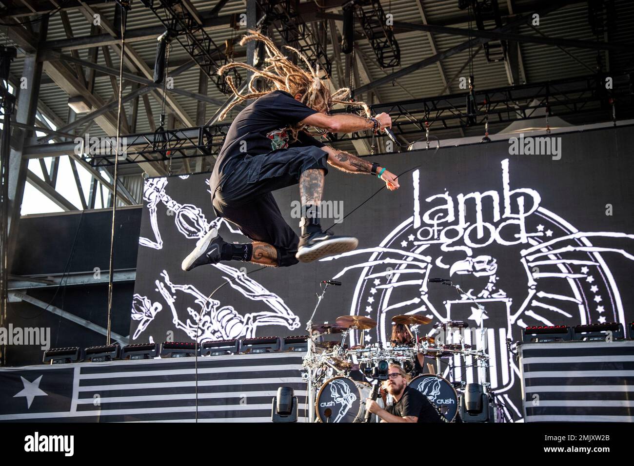 Randy Blythe of Lamb Of God performs at the Sonic Temple Art and Music ...
