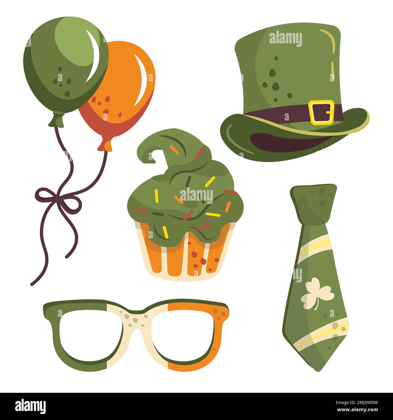 Beer glasses green clover Stock Vector Images - Alamy