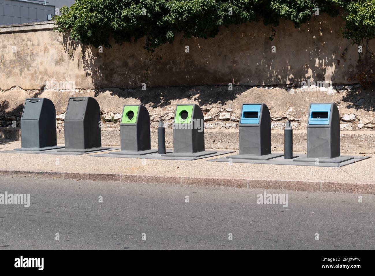 urban waste bin selective sorting containers for different garbage ...