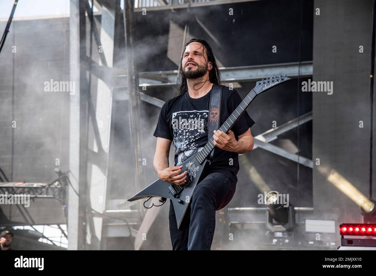 Christian Andreu of Gojira performs at the Sonic Temple Art and Music ...
