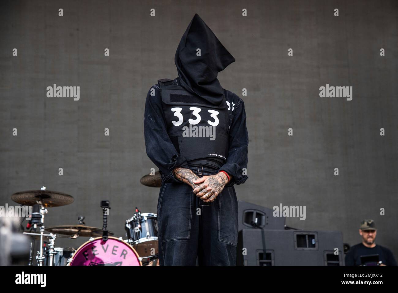 Jason Aalon Butler of Fever 333 performs at the Sonic Temple Art and ...