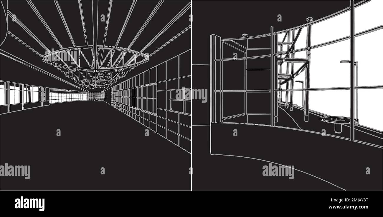 Modern Hall Vector Stock Vector Image & Art - Alamy