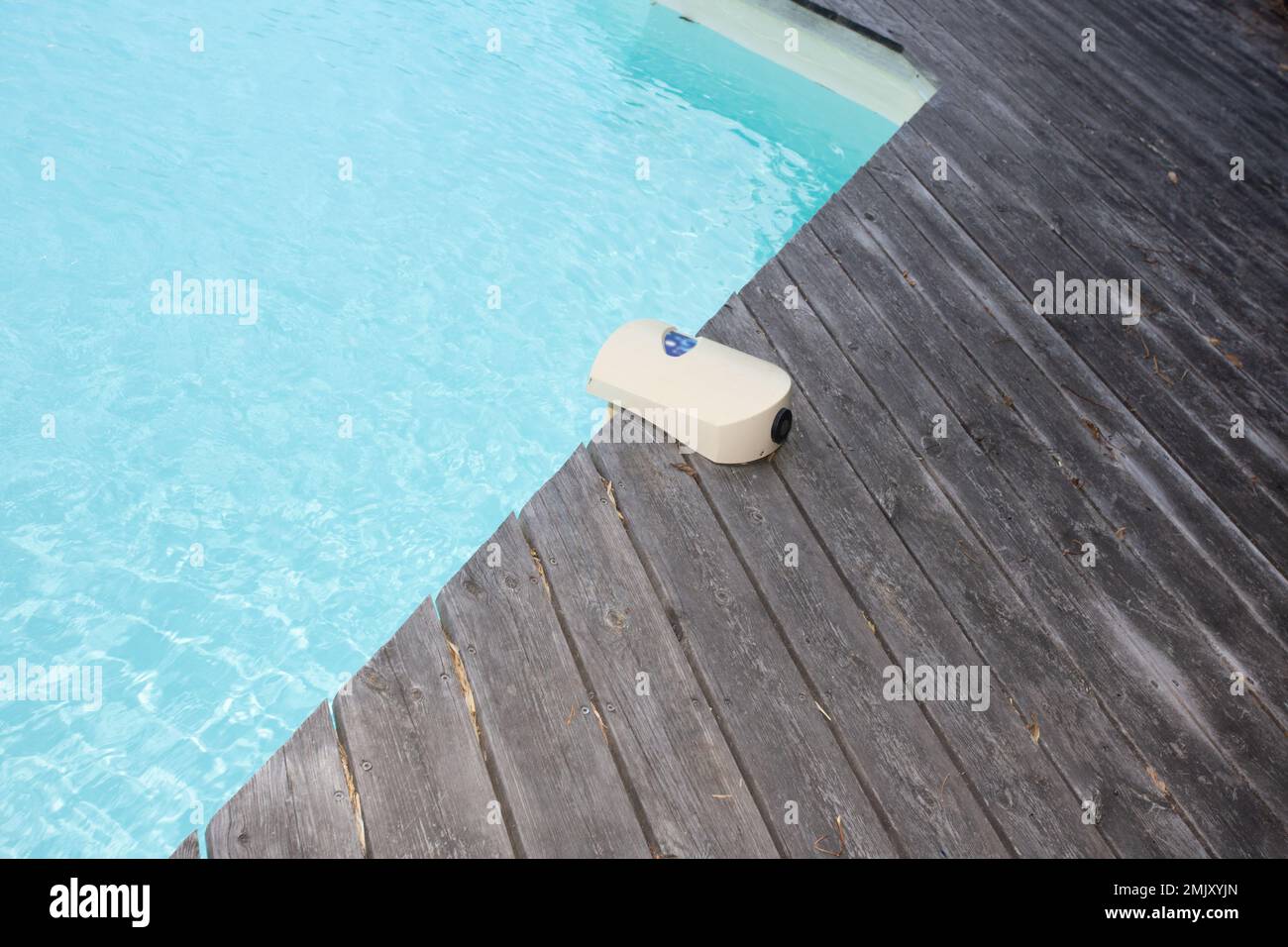 Swimming pool movement water detection alarm on side of home private ...