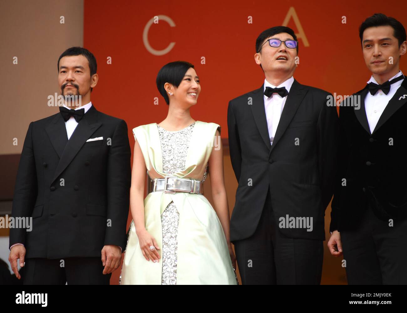 Actors Liao Fan, from left, Kwai Lun-Mei, director Diao Yinan, and ...