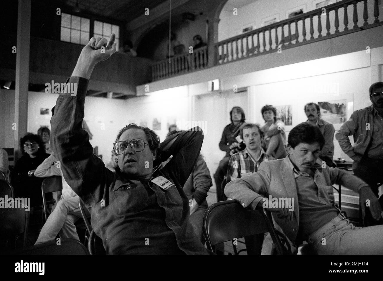 American photographer Jay Maisel attend a Rockport Photographic Workshops session, Rockport ...