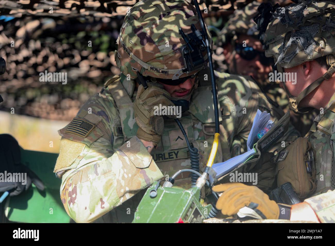 U.S. Army soldiers, assigned to the 3rd Armored Brigade Combat Team ...
