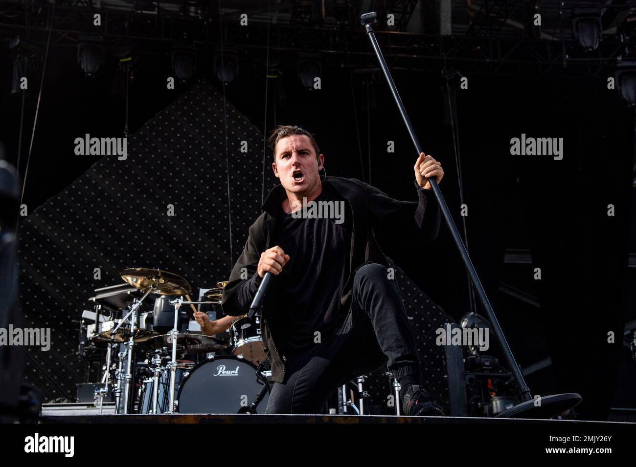 Winston McCall of Parkway Drive performs at the Sonic Temple Art and ...