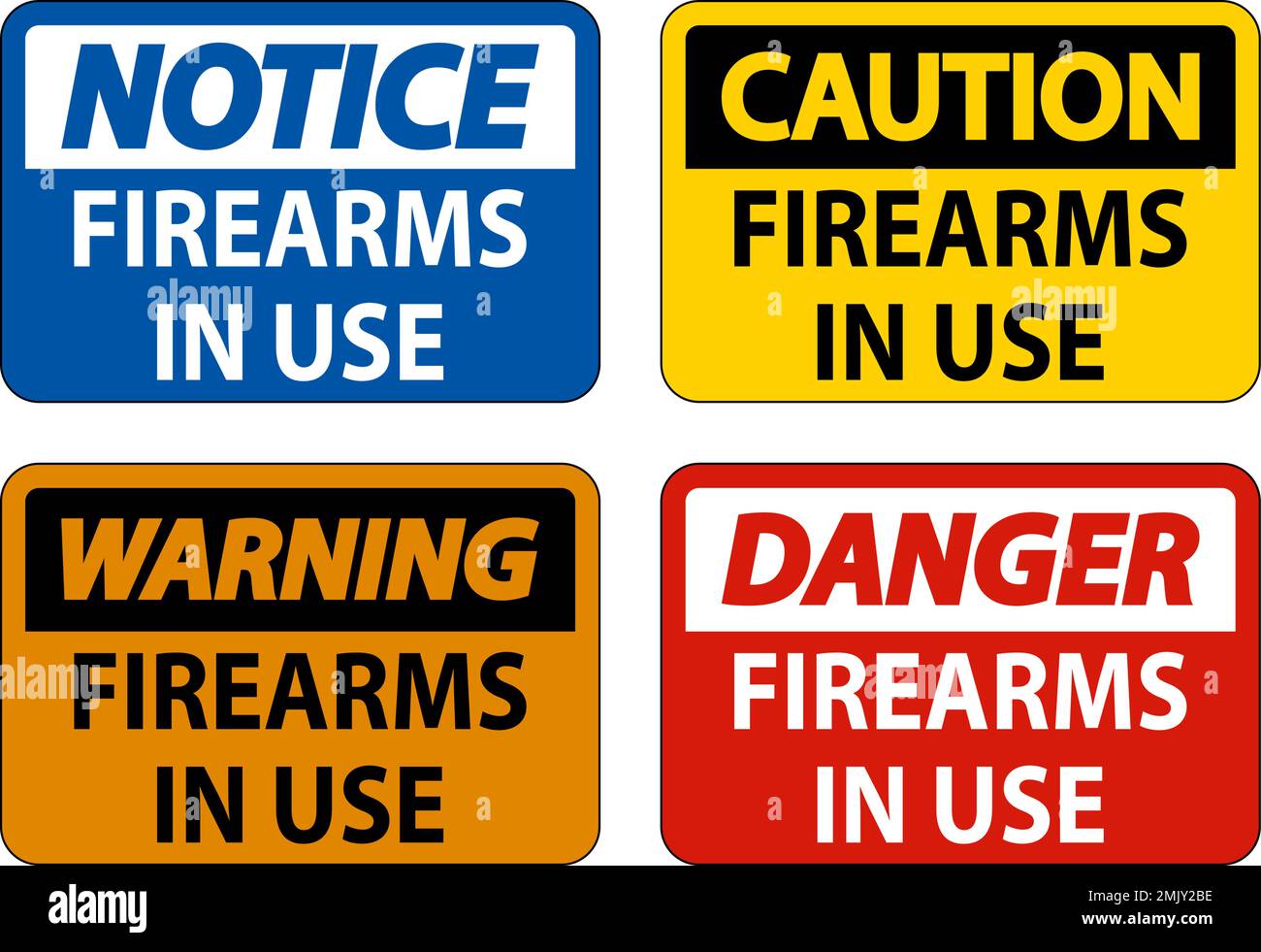 Caution Firearms Allowed Sign Firearms In Use Stock Vector Image & Art ...