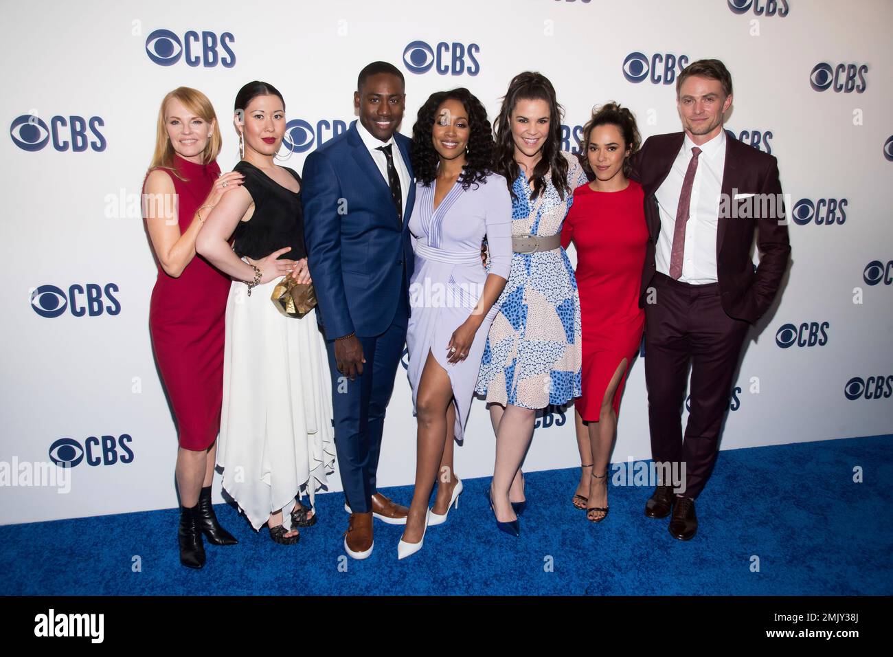 The cast of "All Rise," from left, Marg Helgenberger, Ruthie Ann Miles ...