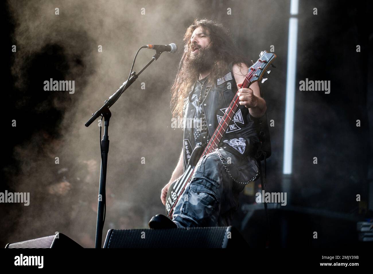 John DeServio of Black Label Society performs at the Sonic Temple Art ...