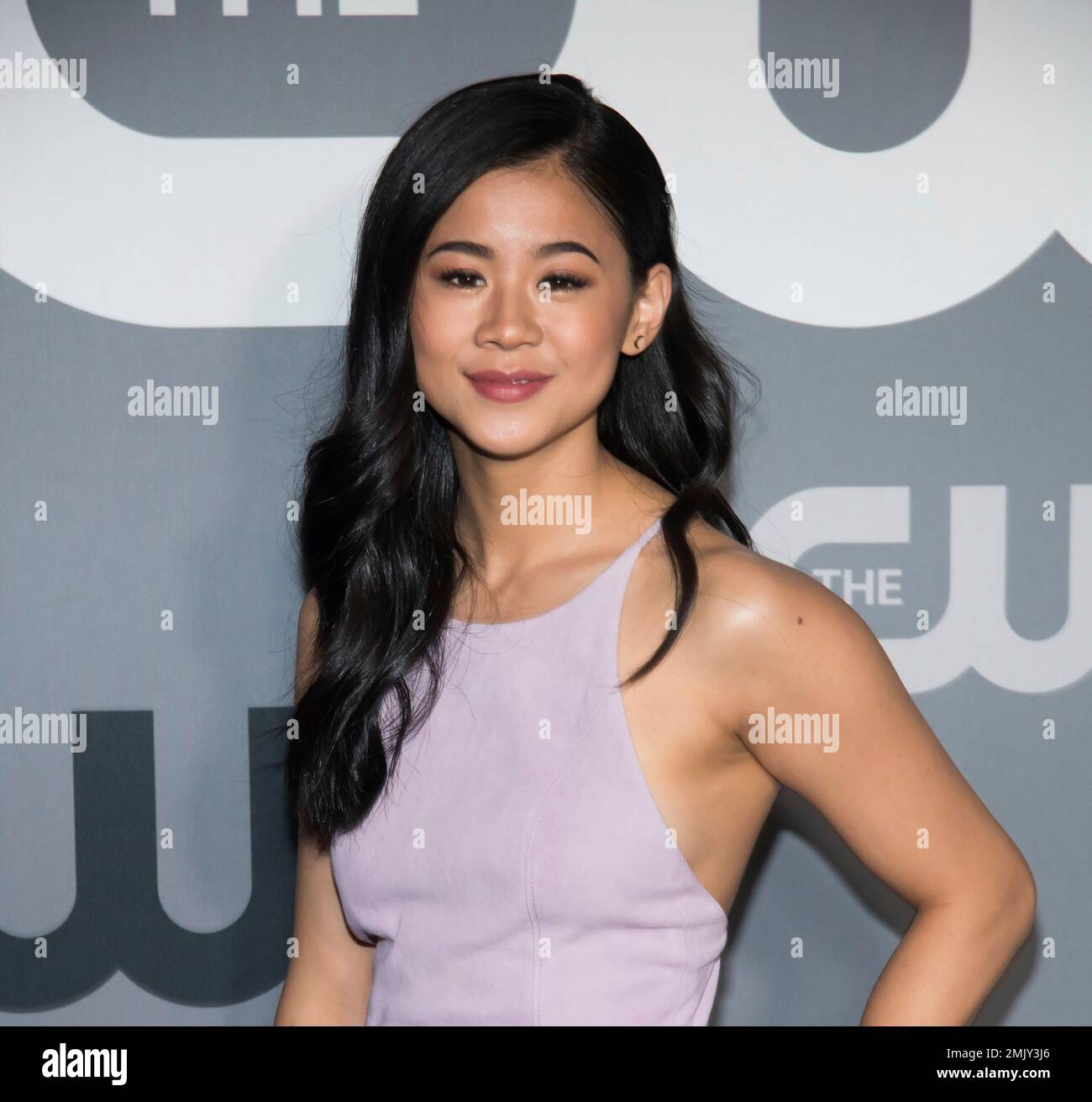 Leah Lewis attends the CW 2019 Network Upfront at New York City Center ...