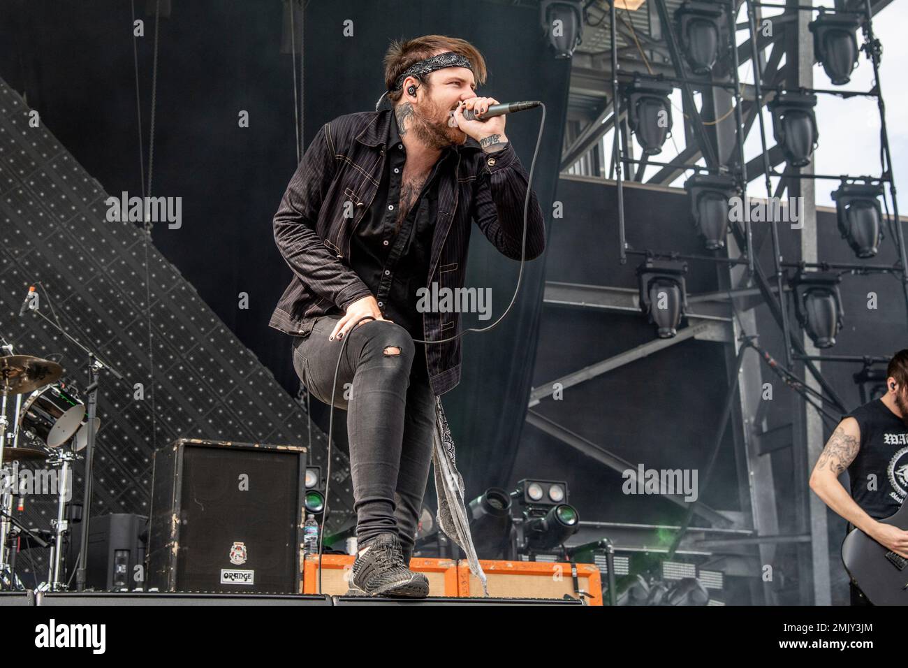 Caleb Shomo of Beartooth performs at the Sonic Temple Art and Music ...