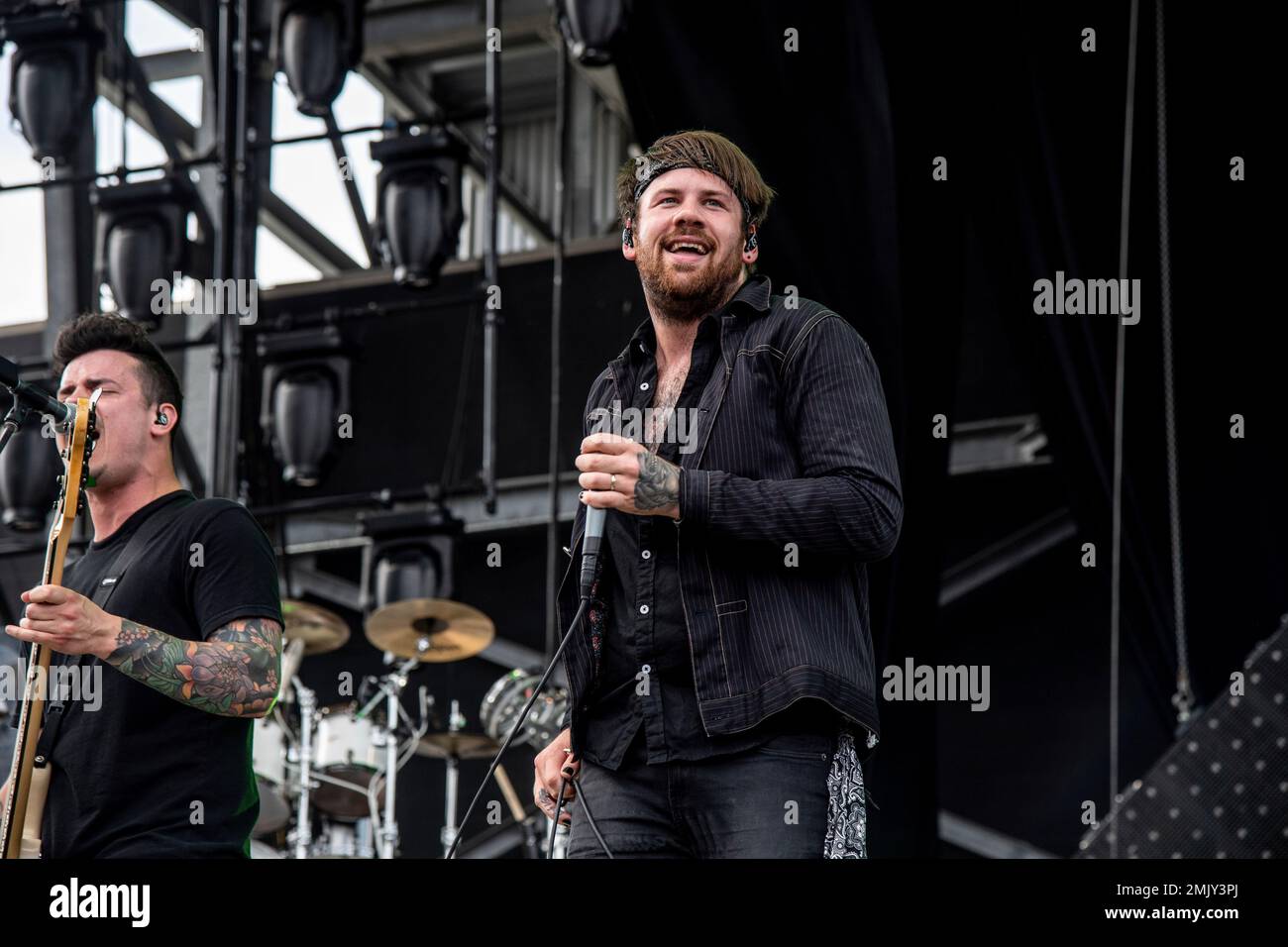 Caleb Shomo of Beartooth performs at the Sonic Temple Art and Music ...