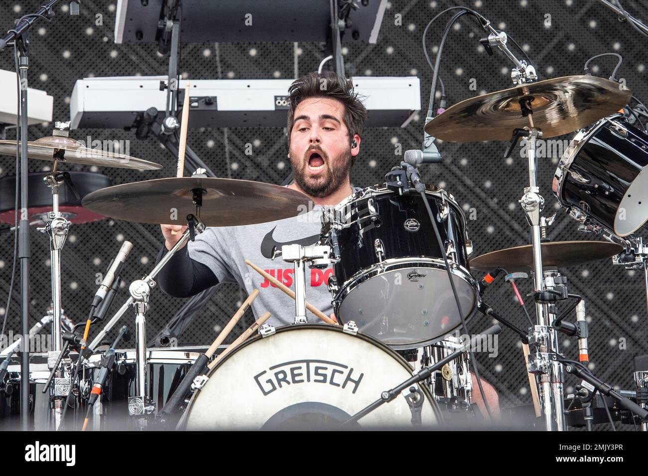 Connor Denis of Beartooth performs at the Sonic Temple Art and Music ...