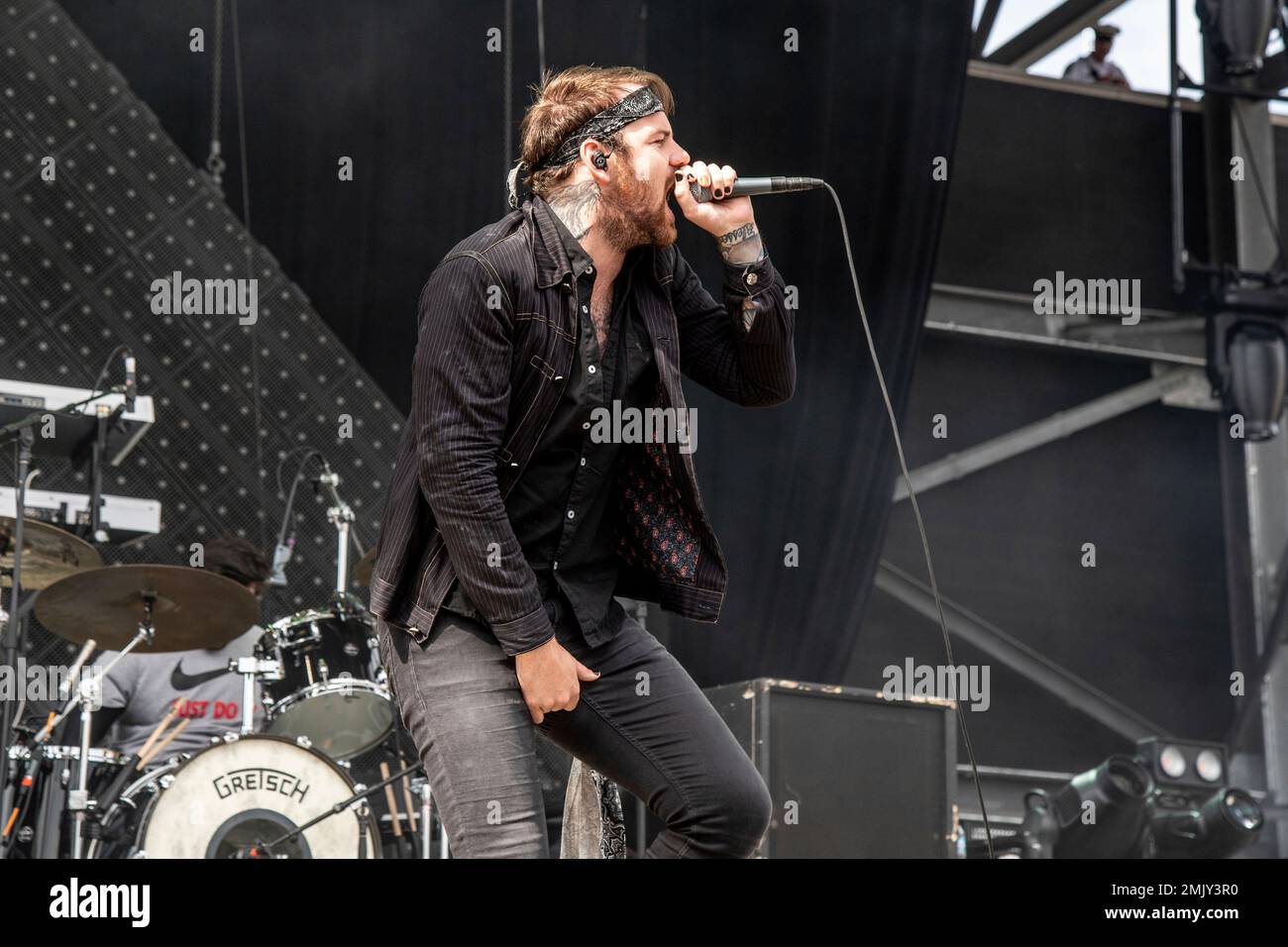 Caleb Shomo of Beartooth performs at the Sonic Temple Art and Music ...