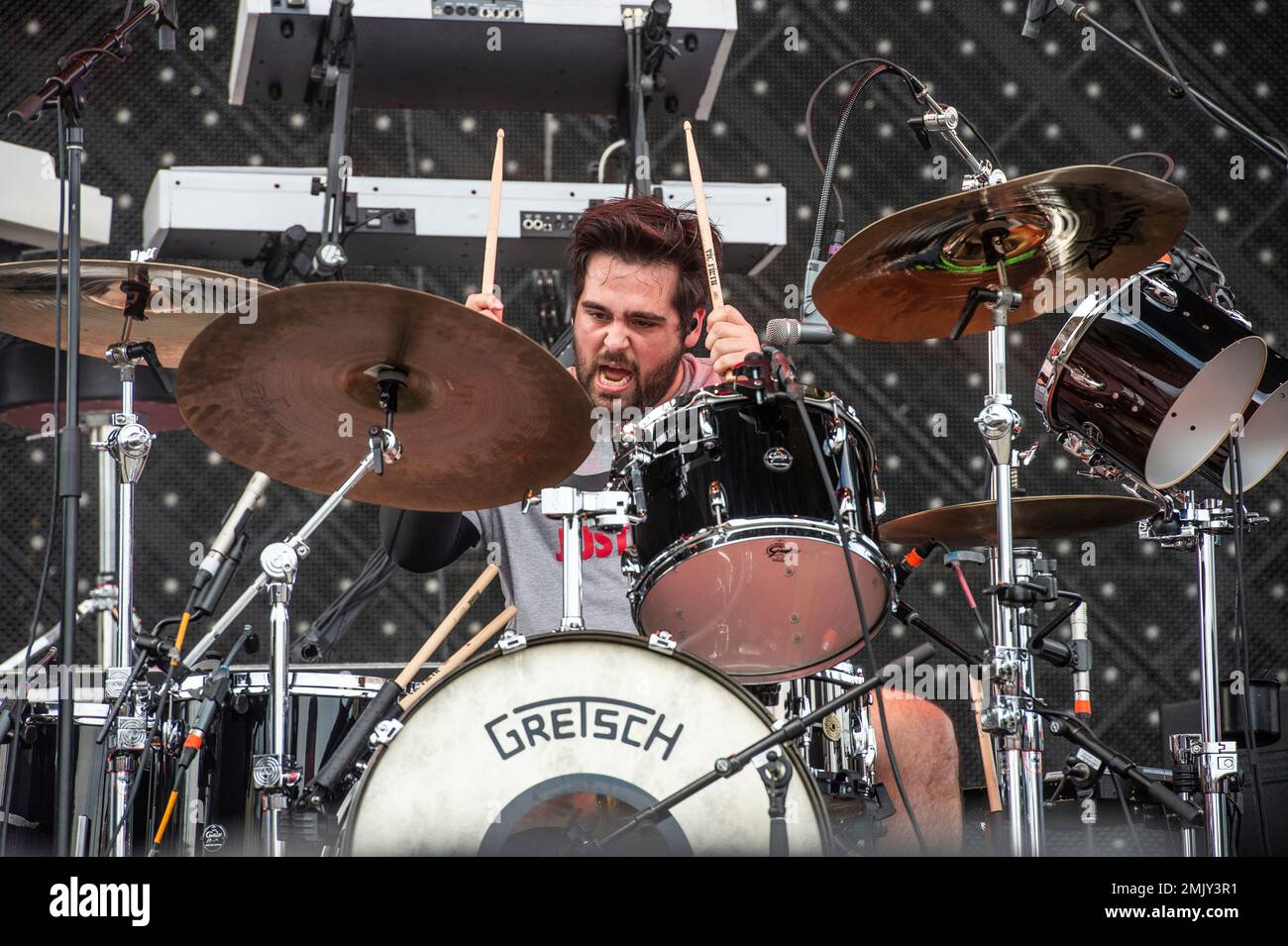 Connor Denis of Beartooth performs at the Sonic Temple Art and Music ...