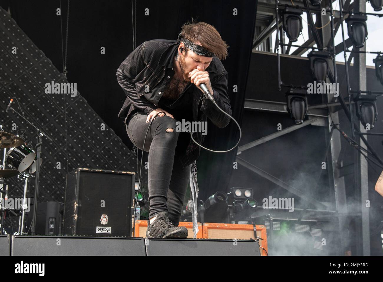 Caleb Shomo of Beartooth performs at the Sonic Temple Art and Music ...