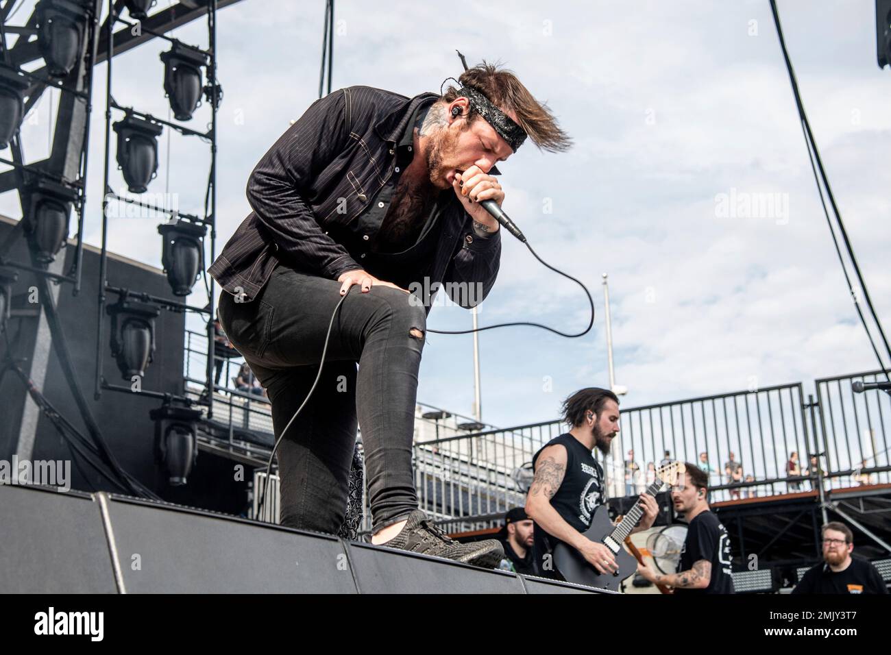 Caleb Shomo of Beartooth performs at the Sonic Temple Art and Music ...