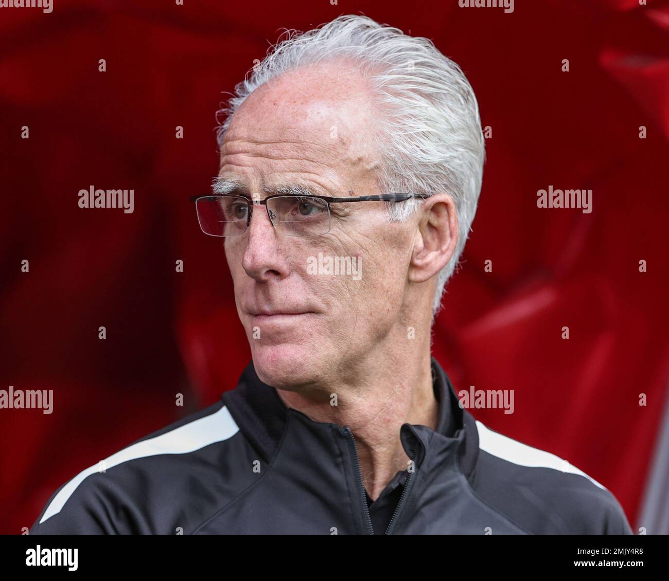 Mick McCarthy Manager of Blackpool arrives at St Mary's Stadium during ...