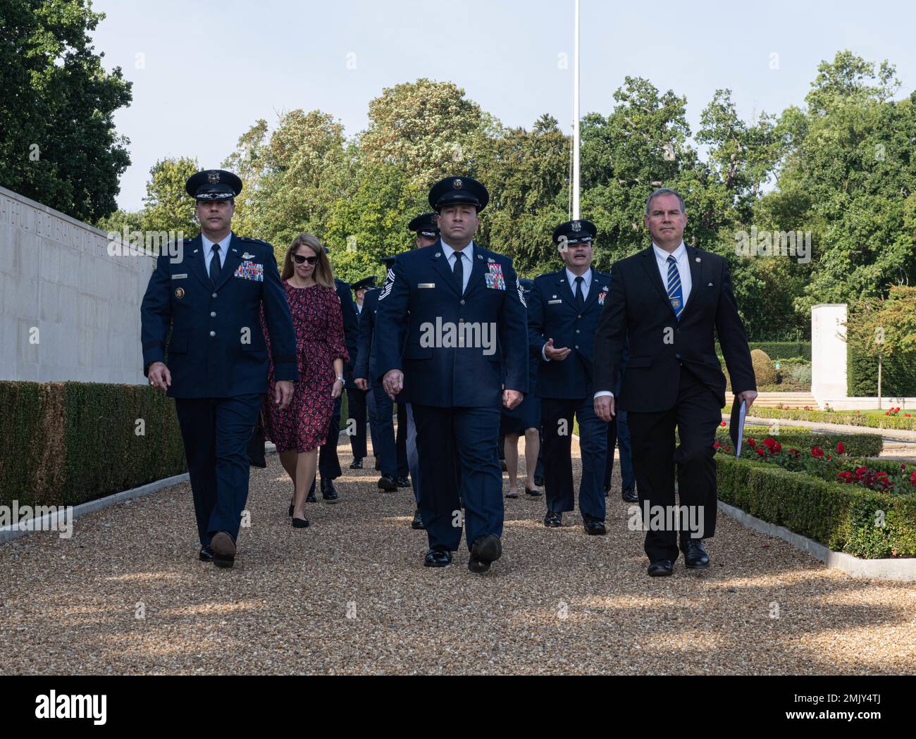 Air Force Maj. Gen. Andrew Gebara, eighth Air Force commander, and U.S ...