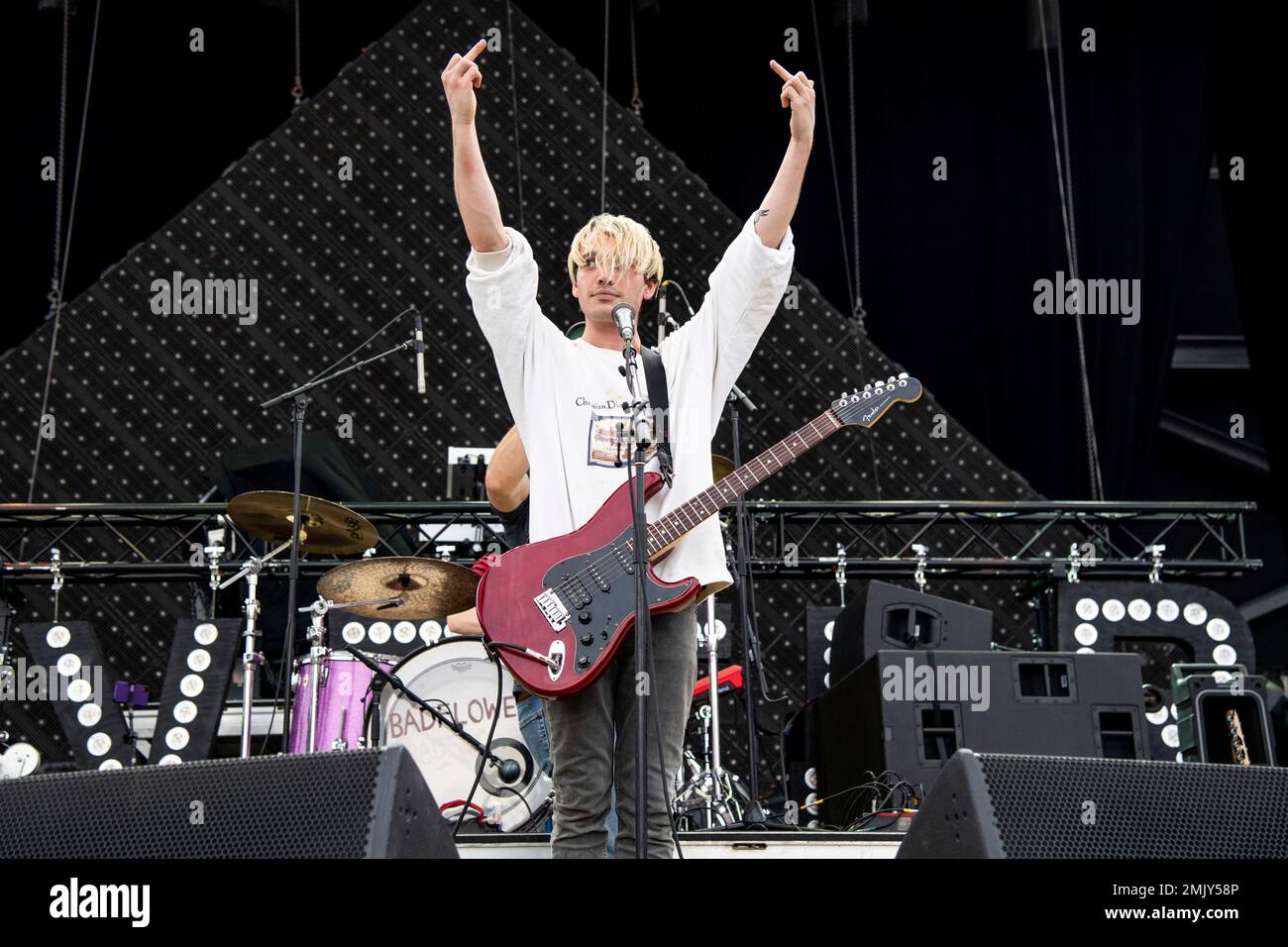 Josh Katz of Badflower performs at the Sonic Temple Art and Music Festival at Mapfre Stadium on ...