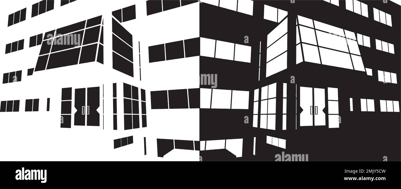Downtown corner Stock Vector Images - Alamy