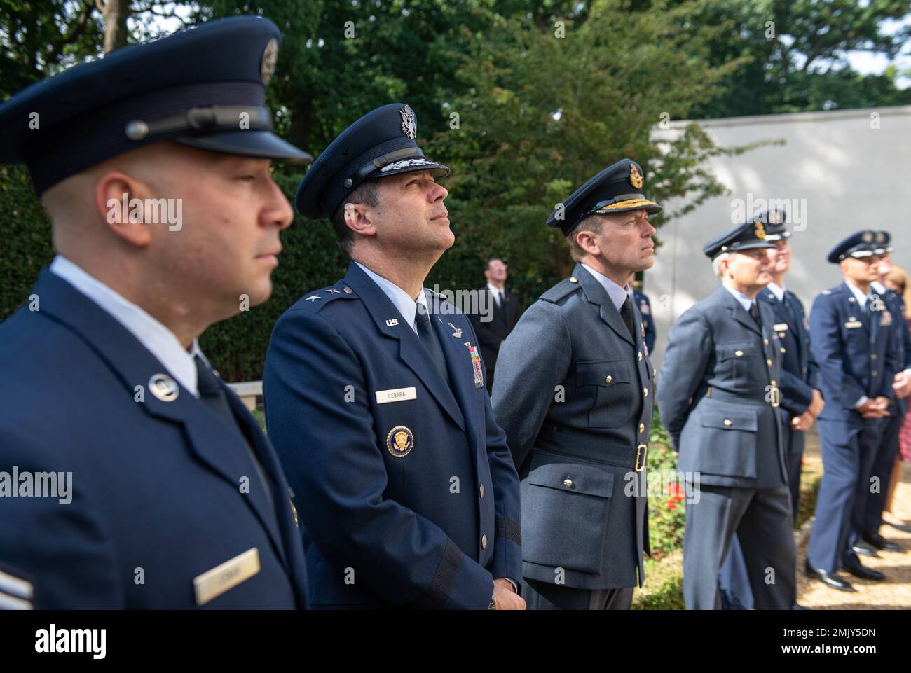 Air Force Maj. Gen. Andrew Gebara, eighth Air Force commander, and U.S ...