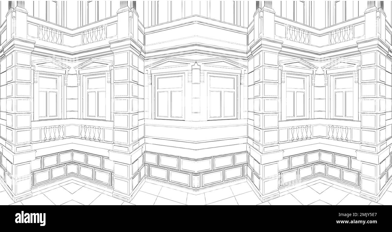 Abstract Building Eclectic House Vector Stock Vector Image & Art - Alamy