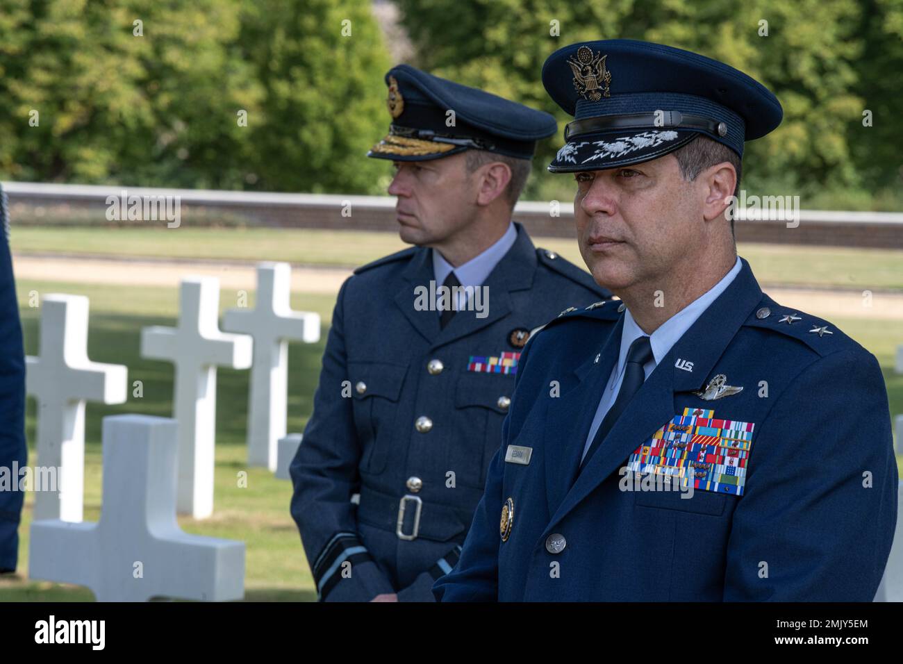 Air Force Maj. Gen. Andrew Gebara, eighth Air Force commander, and U.S ...