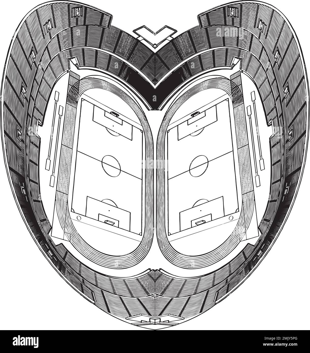 Stadium wide Stock Vector Images - Alamy